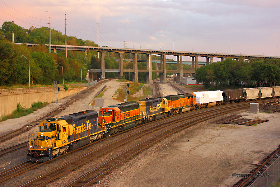 Northbound BNSF Transfer Train